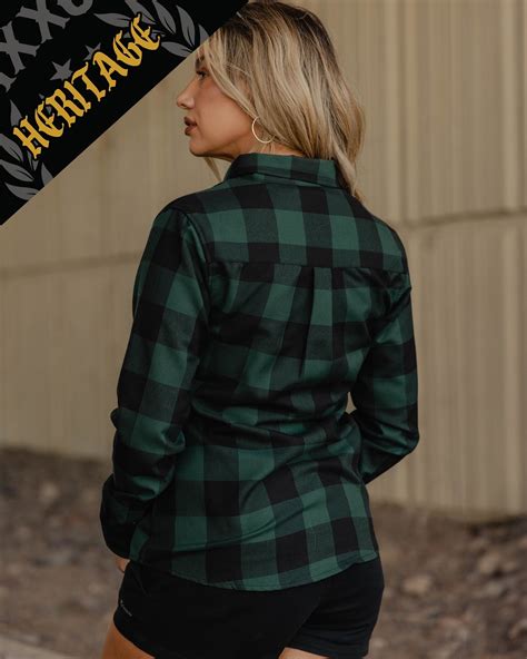 Womens Evergreen Heritage Flannel Dixxon Flannel Co