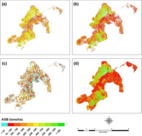 Maps Of Agb Estimates Derived From Remote Sensing Data A Agb Estimate Download Scientific