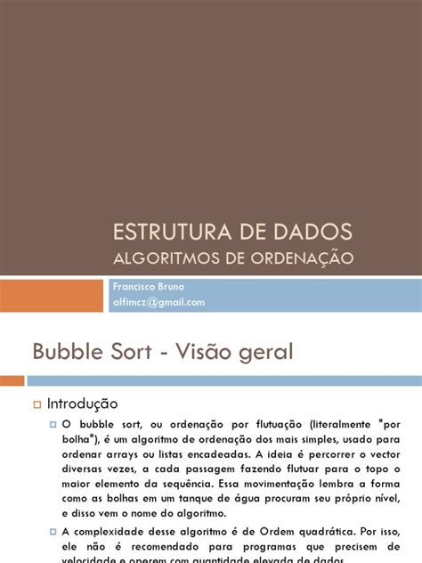 Algoritmo Bubble Sort Uma Introdução Ao Funcionamento E Implementação Do Algoritmo De Ordenação