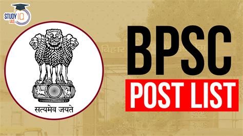 Bpsc Post List 2024 Check Out Salary Wise Post
