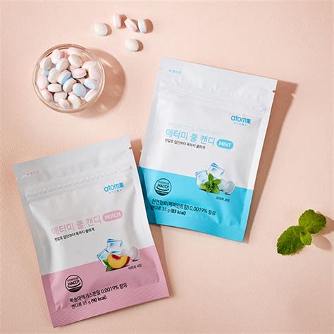Atomy Cool Candy Mint And Peach 35g 애터미 쿨캔디 민트 And 피치 35g Sunshinemall