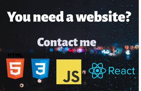 Build And Fix Your Website Html Css Js React By Fatehbhd Fiverr