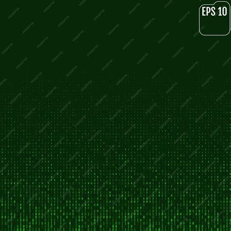 Premium Vector Stream Of Binary Code On Screen Abstract Vector