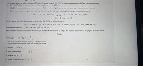 Solved Introduction To Combining Function We Say Define The