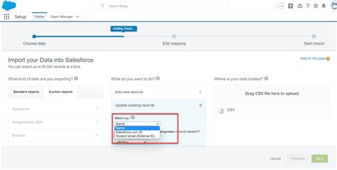 salesforce update records using external id