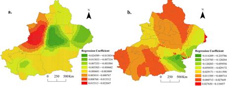 Distribution Of Regression Coefficients Of The A Rainfall Factors And