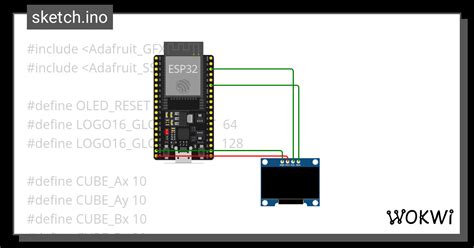 Oled3dcube Wokwi Esp32 Stm32 Arduino Simulator