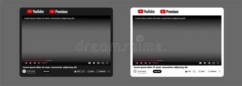 Youtube Video Template Mockup 2025 Youtube App Interface Blank Video