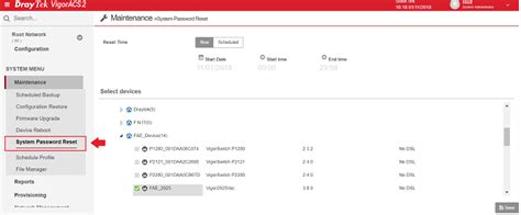 reset cpe password by vigoracs 2 draytek