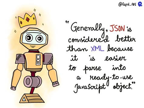 Json Vs Xml Lets Learn About It In This Weeks Rapid Api Comic