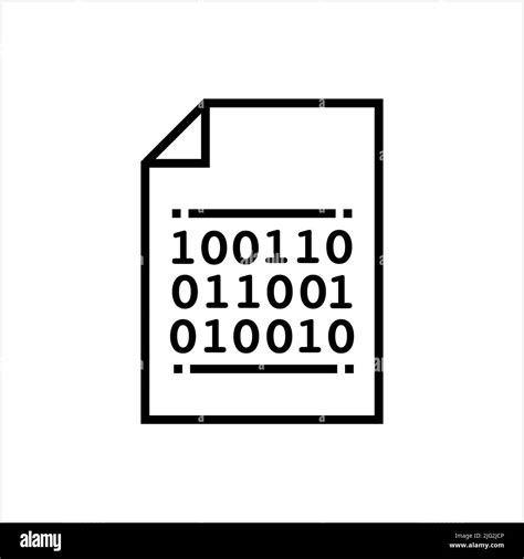 Binary Code Icon Base 2 Two Digit 1 0 Numeric System Computer