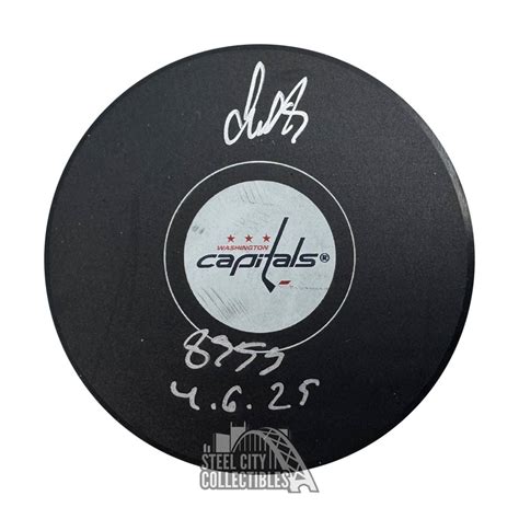 Alexander Ovechkin 895 Goals Insc Autographed Washington Capitals Logo