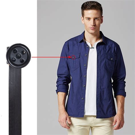 Камера за преписване в реално време скрита в копче Ghost Bg