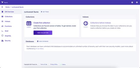 Setting Up Our Fauna Database Learn Version Control With Git