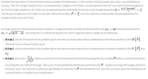 Solved A Consider The Case Where Xis The Binomial Random