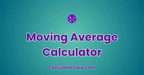 Moving Average Calculator
