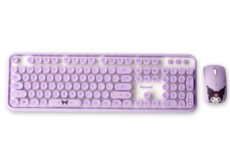 Buy Hello Kitty Kuromi Wireless Keyboard Mouse Set Dhl Online At