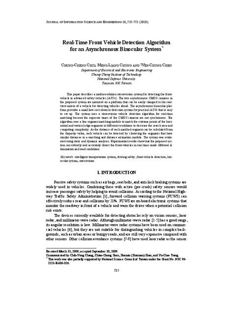 Pdf Distance Determination Using Inverse Perspective Mapping