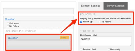 Trigger Follow Up Questions In A Survey Eventsquid Software Help Topics