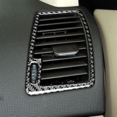 자동차 탄소 섬유 양면 공기 콘센트 장식 스티커 Volvo Xc90 2003 2014 왼쪽 및 오른쪽 드라이브 유니버설