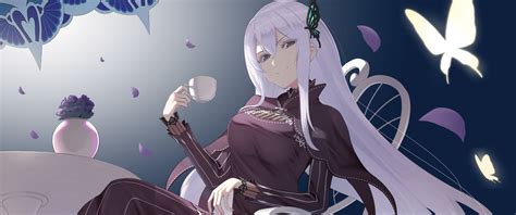 X Resolution Echidna Re Zero X Resolution Wallpaper Wallpapers Den