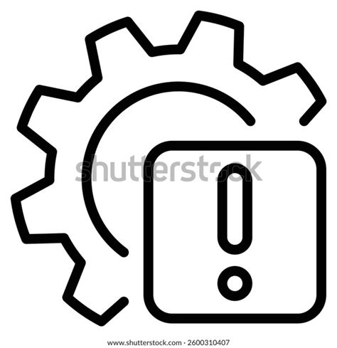 Risk Management Icon Line Vector Illustration Stock Vector Royalty