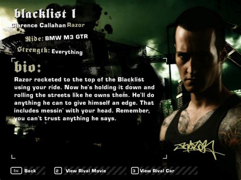 Think Free ~ Need For Games Nfs Mw Razor Watch Your Step