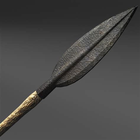 Obj Ancient Greek Dual Spear