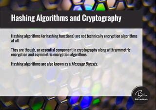 The SHA Hashing Algorithm PPT