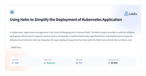 Using Helm To Simplify The Deployment Of Kubernetes Application Labex