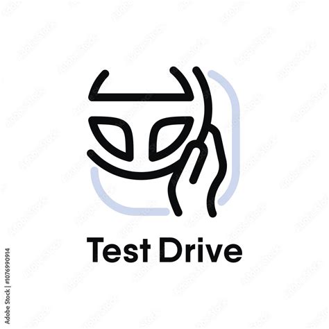 Test Drive Vector Information Sign Stock Vector Adobe Stock