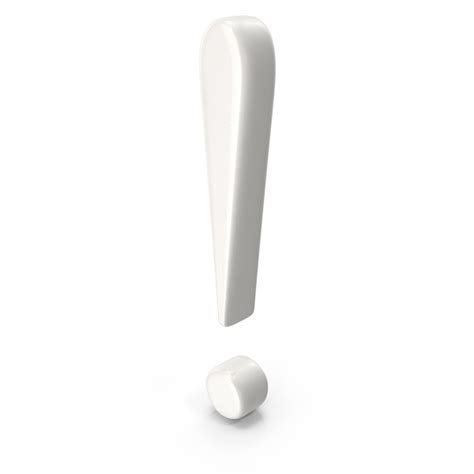 Porcelain Exclamation Mark Symbol 3d Object 2355766709 Shutterstock