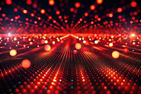 Mesmerizing Red Sci Fi Flashing Dot Loop Animation Stock Illustrations 1 Mesmerizing Red Sci