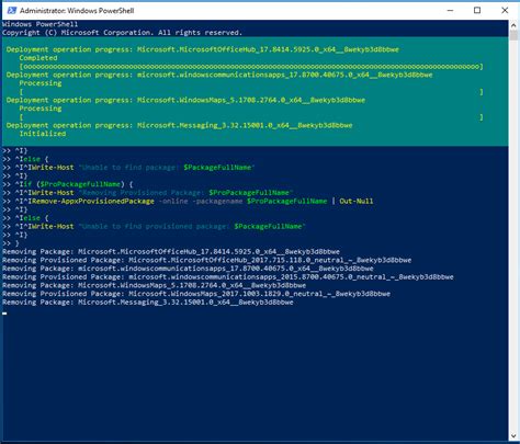 How To Suppress The Progress Bar When Using Remove Appxpackageremove