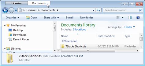 Easily Tweak Windows 7 And Vista By Adding Tabs To Explorer Creating