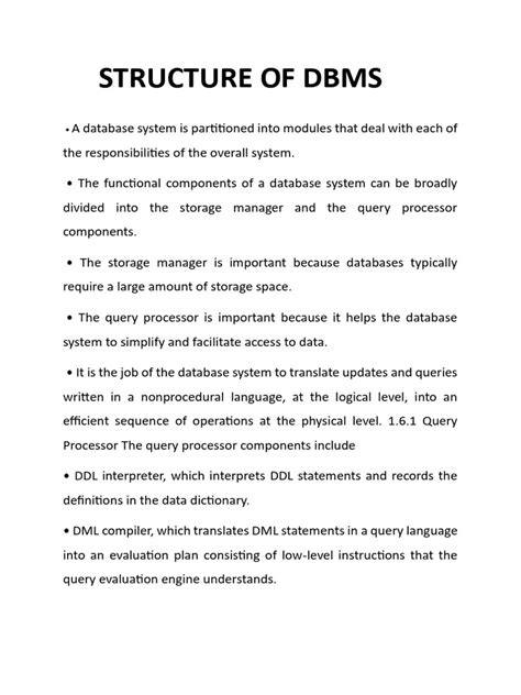 2211cs010358 Structure Of Dbms Pdf Databases Database Transaction