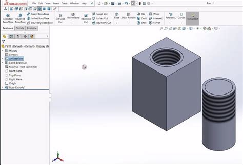 Add Chamfer To Threaded Holes Autodesk Community