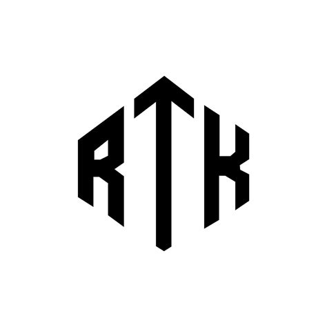 RTK letter logo design with polygon shape. RTK polygon and cube shape logo design. RTK hexagon ...