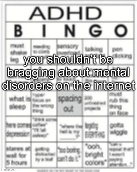 Adhd Bingo Imgflip