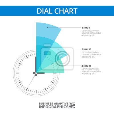 Dial Chart Template Posters For The Wall Posters Infographic Multi Colour Dial Myloview Com