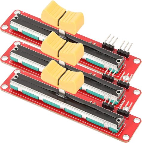 Vaguelly 3pcs Slide Potentiometer Linear Slider Potentiometer Slide Pot