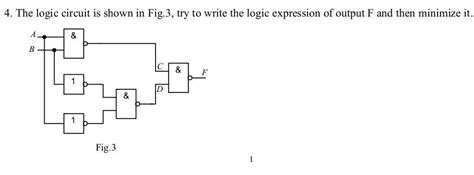 Solved The Logic Circuit Is Shown In Fig Try To Write Chegg
