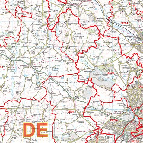 Derby Postcode Map De Map Logic