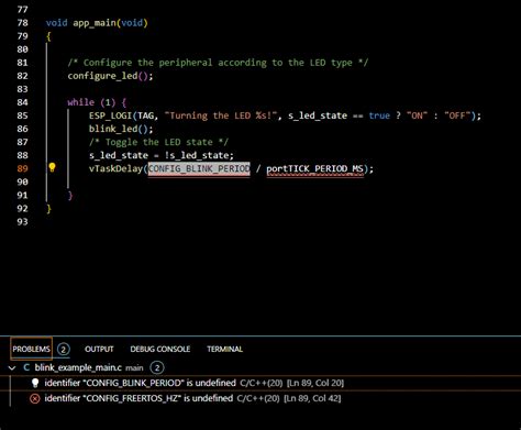 identifier CONFIG IDF TARGET is undefined和identifier CONFIG FREERTOS