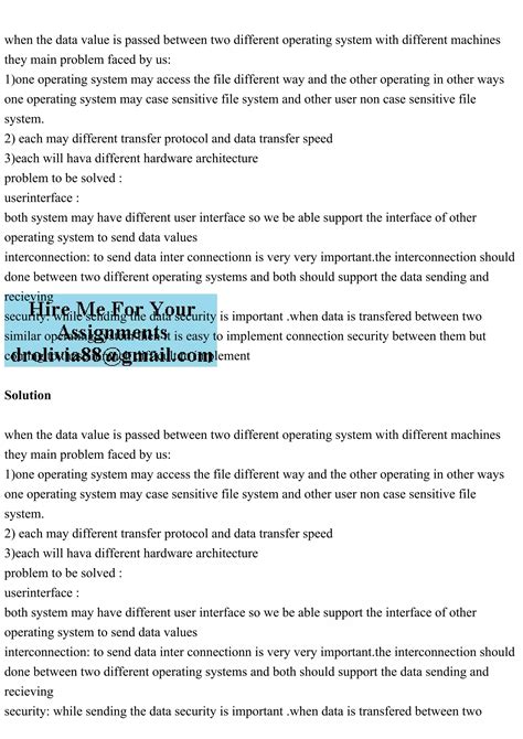 When The Data Value Is Passed Between Two Different Operating Systempdf