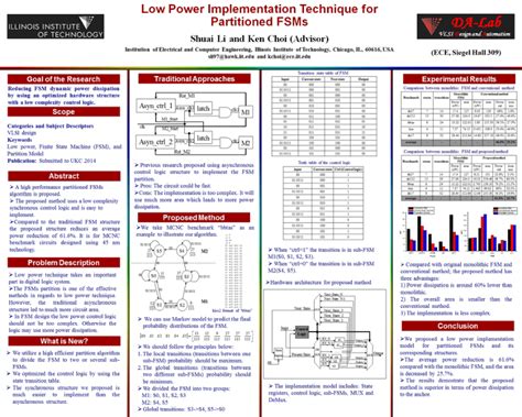 pdf low power implementation technique for partitioned fsms
