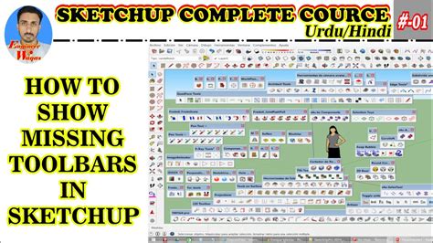 1 How To Get More Toolbars In Sketchup How To Show Missing Tool Bar In Sketchup Engineer