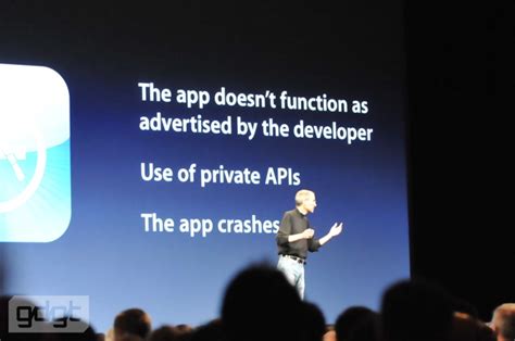 steve jobs reveals the 3 reasons that can get your app rejected