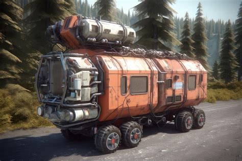 Premium Ai Image Innovative Modular Vehicle With Customizable Configurations Created With