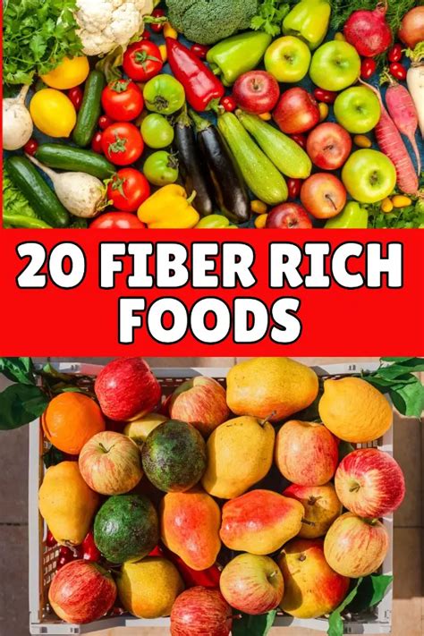 20 Foods High In Fiber 10 Fruits And 10 Vegetables